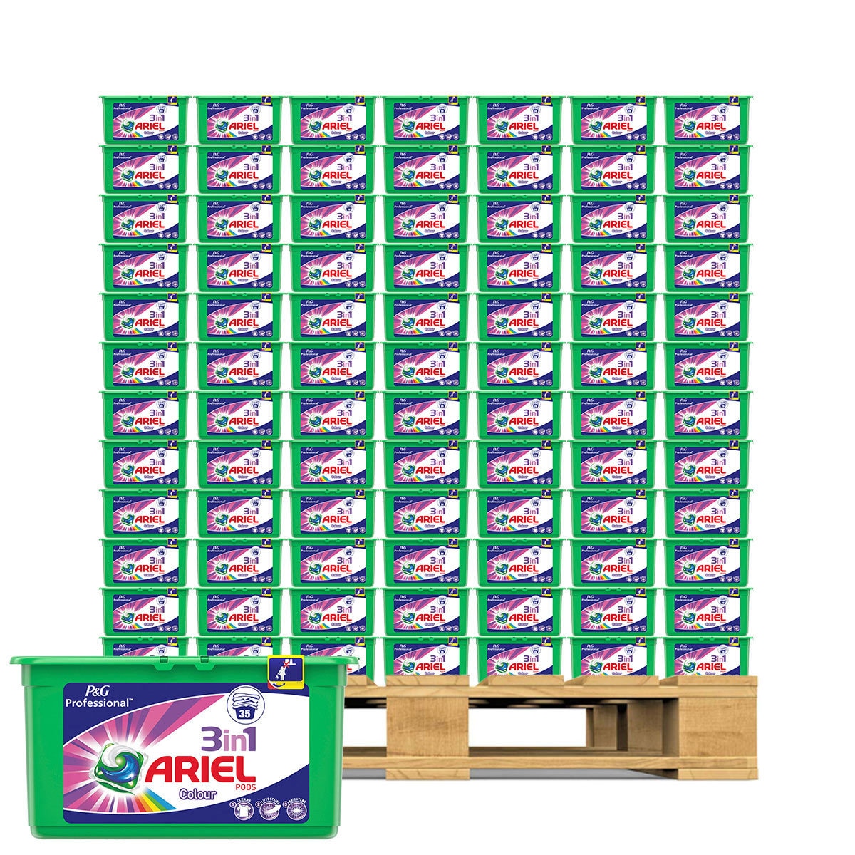 Ariel 3 in 1 Colour Liquitabs, 3 x 35 Pack - Pallet Deal ...