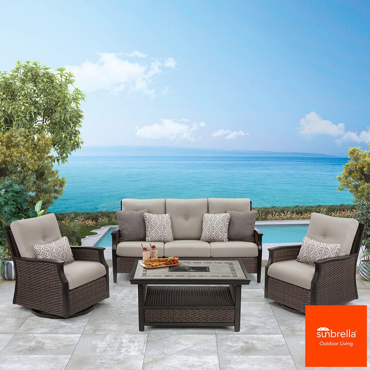 Agio Conway 4 Piece Woven Deep Seating Set Costco UK Agio Conway 4 Piece Woven Deep Seating Set Costco UK
