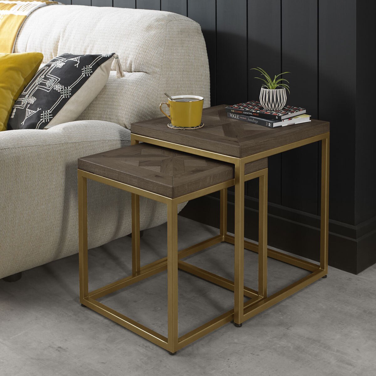 Bentley Designs Astoria Oak Nest of Tables | Costco UK