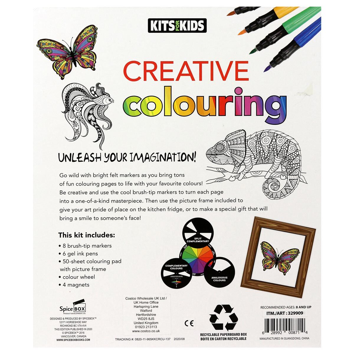 SpiceBox Kits for Kids Creative Colouring (8+ Years) | Costco UK