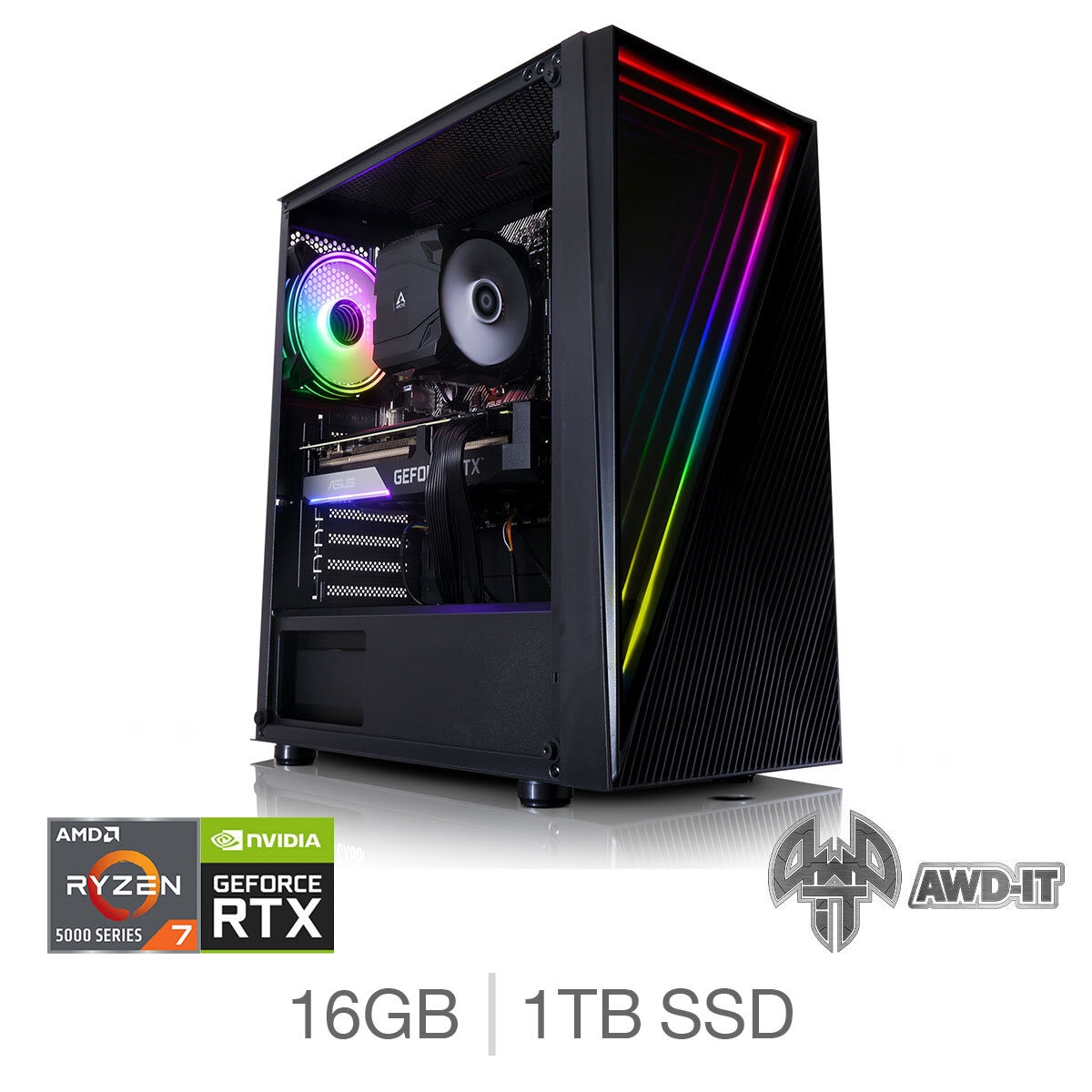 AWD-IT Infinity 7, AMD Ryzen 7, 16GB RAM, 1TB SSD, NVIDIA...