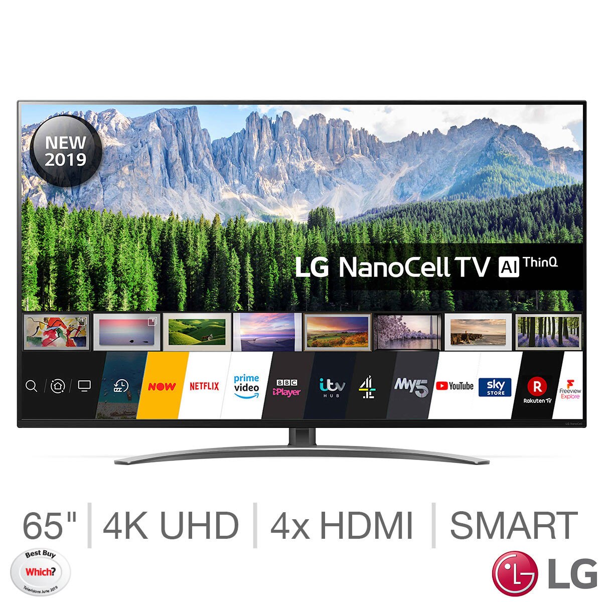 LG 65SM8600PLA 65 inch NanoCell 4K Ultra HD Smart TV | Costco UK
