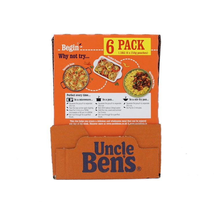 UNCLE BEN'S GOLD VEG RICE 250G X 6PK L42/P252 | Costco UK