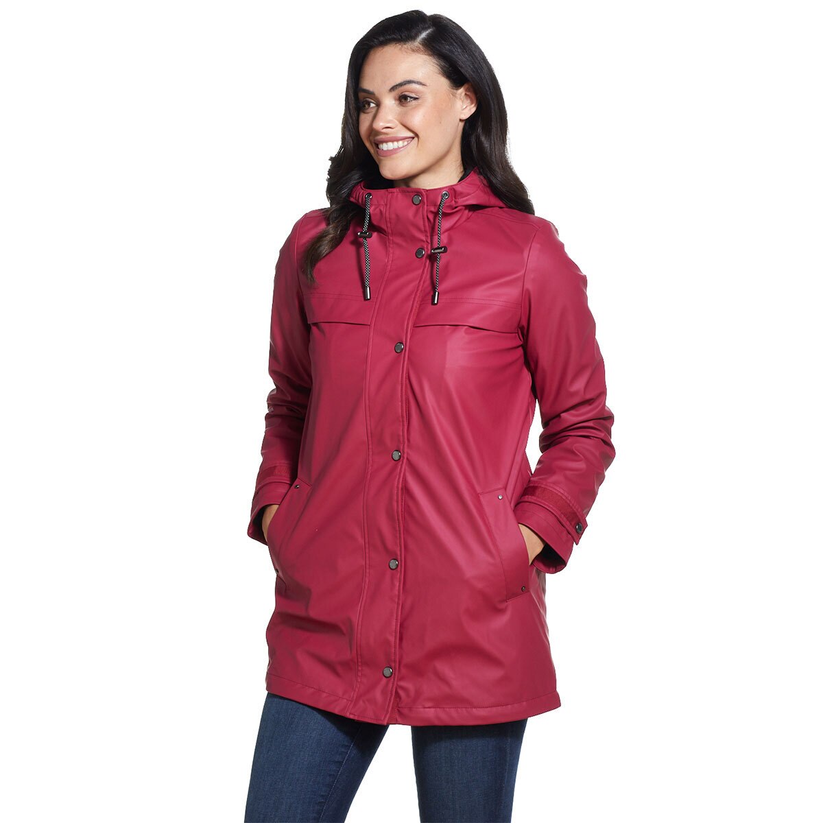 Weatherproof Women's Slicker Jacket in Red | Costco UK