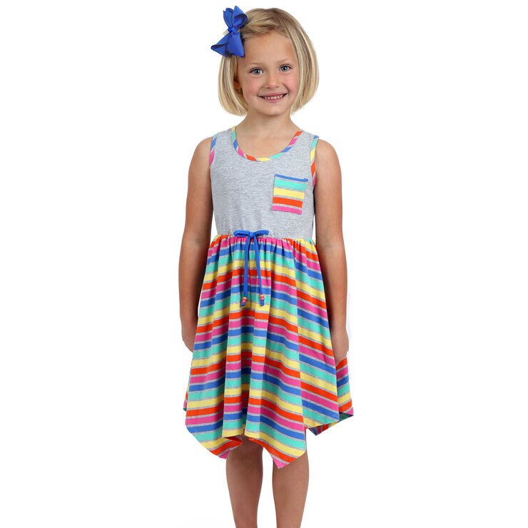 Jona Michelle Girl's Sundress in Grey, Size 5 | Costco UK