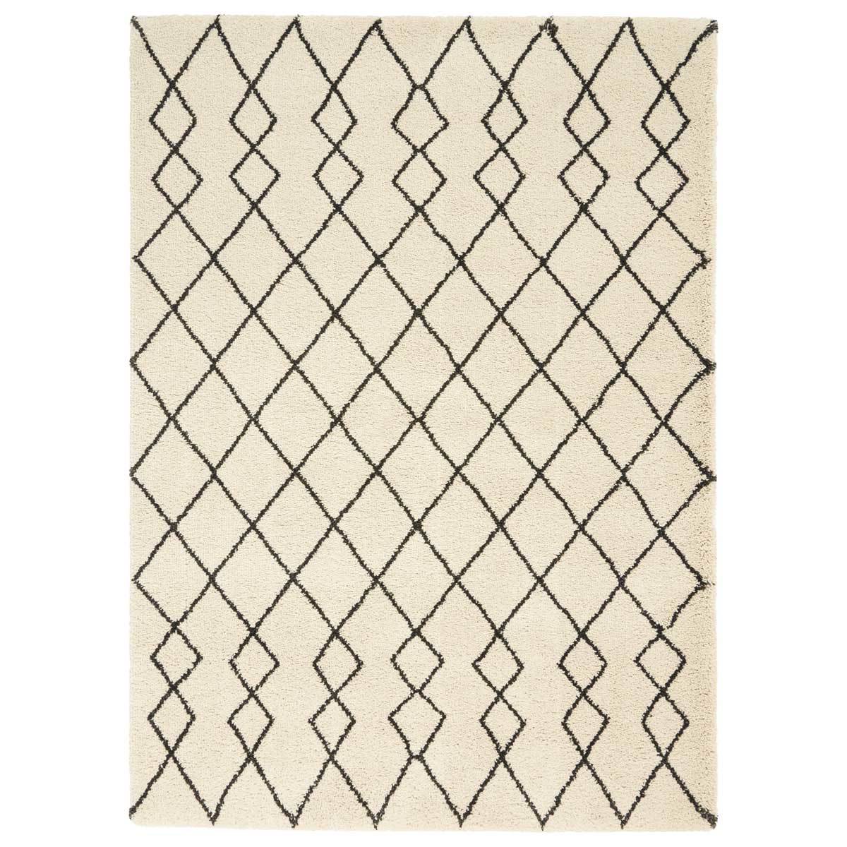 Martil Cream Moroccan Shag Rug in 2 Sizes | Costco UK