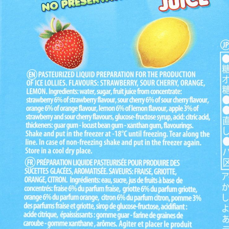 Polaretti Fruit Ice Lollies, 60 x 40ml | Costco UK