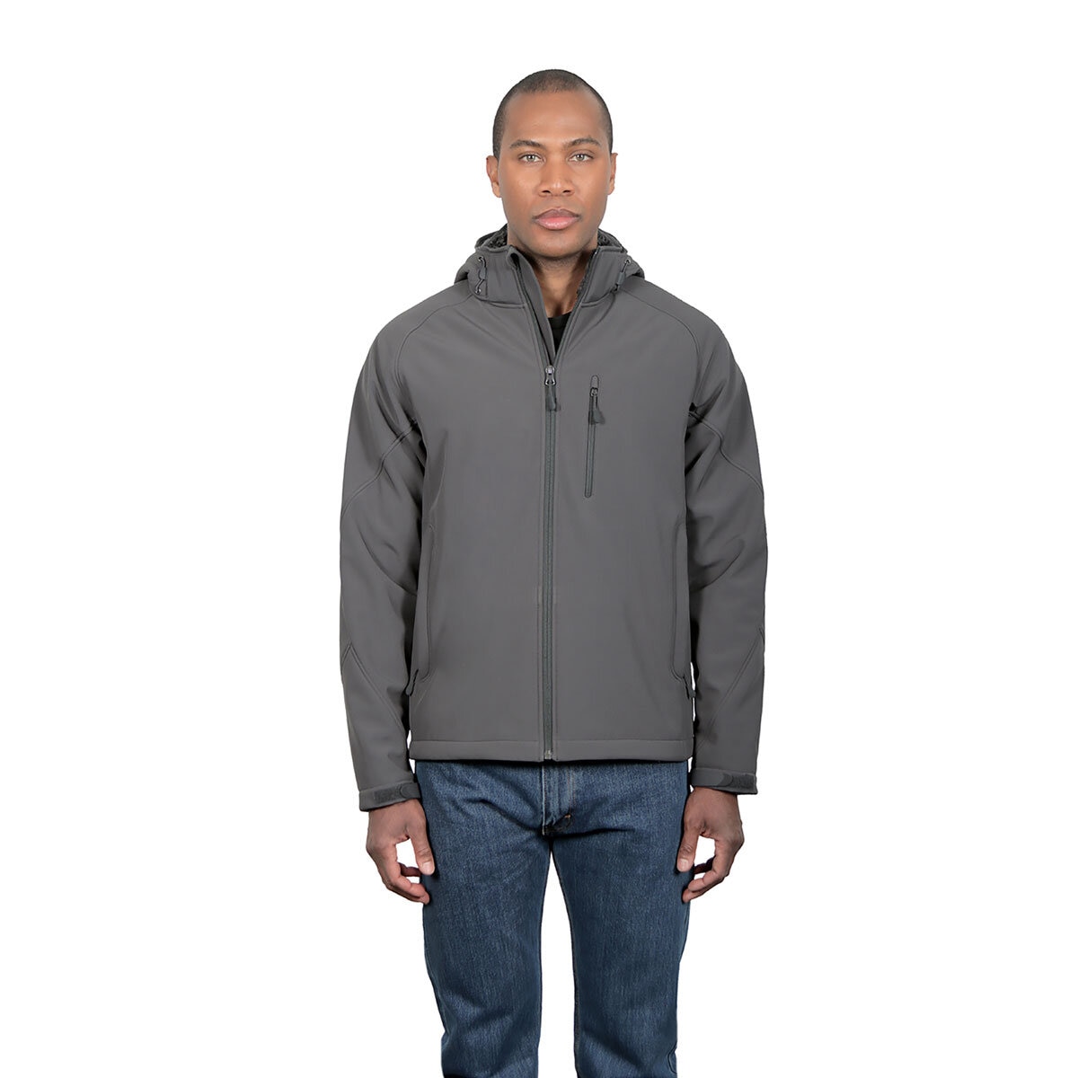 Kirkland Signature Men's Sherpa Lined Softshell Jacket wi...