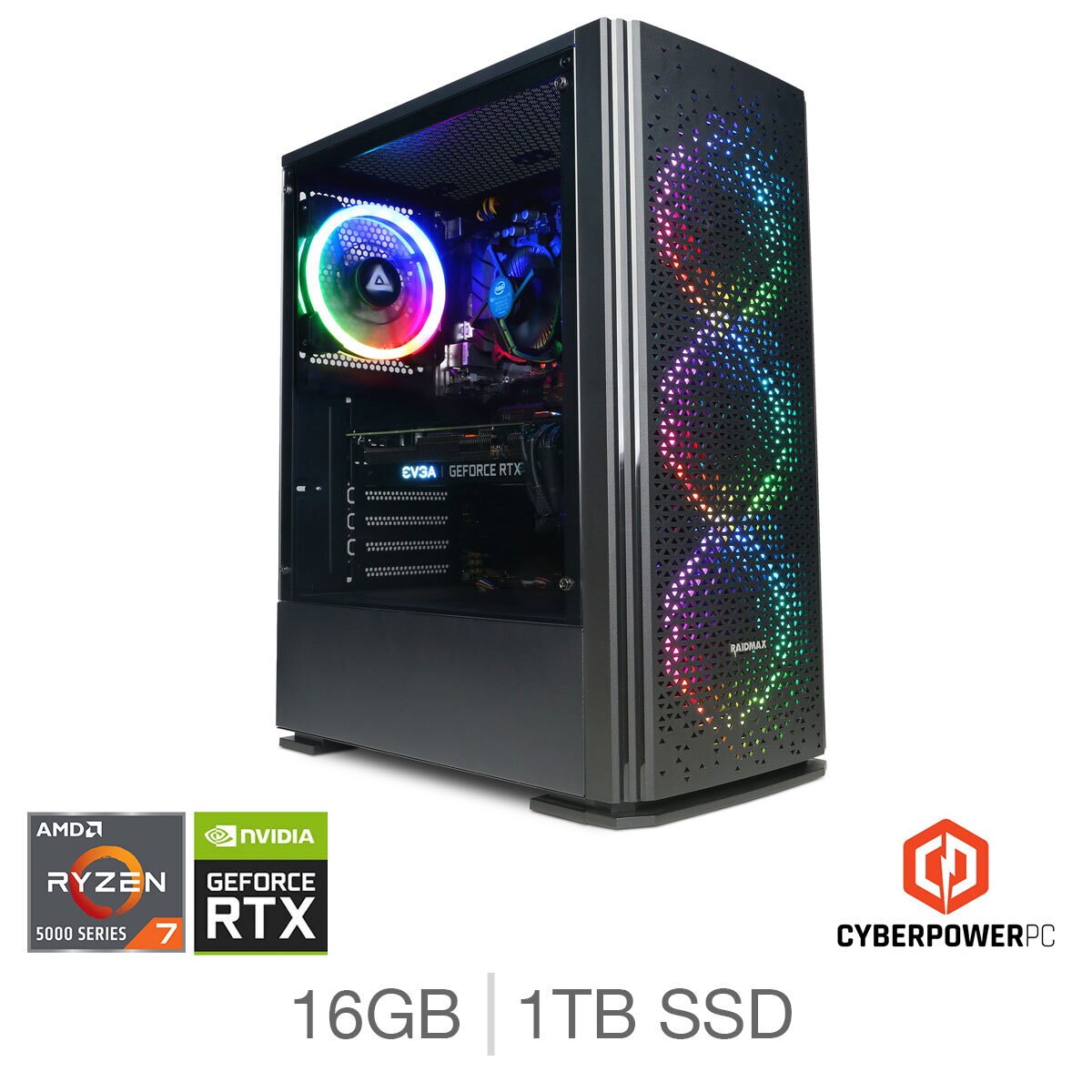 Cyberpower, AMD Ryzen 7, 16GB RAM, 1TB SSD, NVIDIA GeForc...
