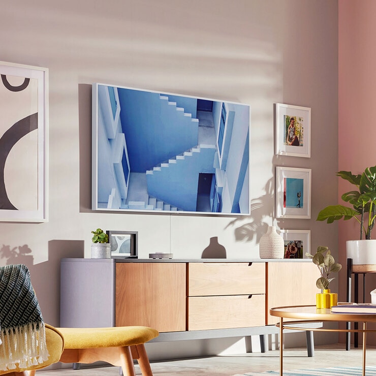 Samsung QE55LS03TAUXXU, The Frame, 55 Inch QLED 4K Ultra HD Smart TV ...