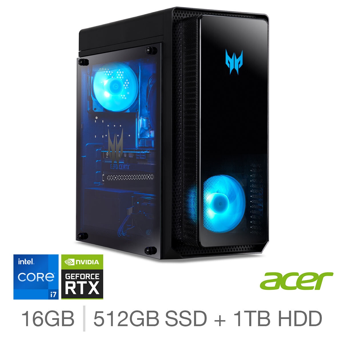 Acer Predator Orion 3000, Intel Core i7, 16GB RAM, 512GB ...