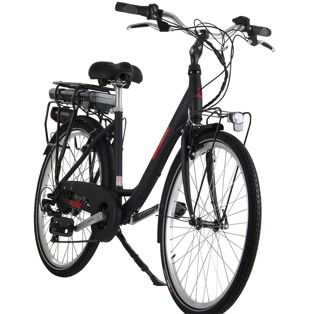 Lombardo Levanzo City E-Bike in Black/Red | Costco UK