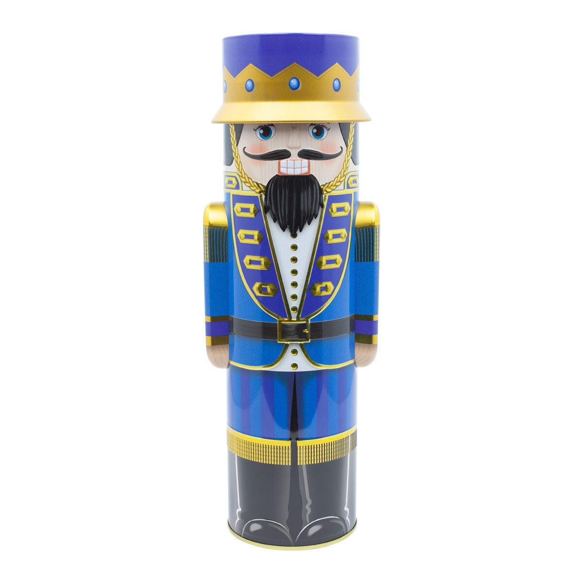 Silver Crane Christmas Nutcracker Fudge Tin Blue, 300g |C...