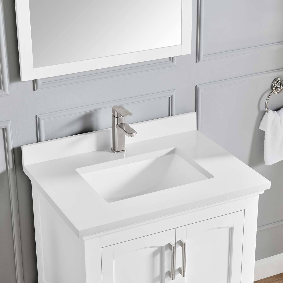 OVE Sonia 76 cm Single Vanity Sink in White | Costco UK