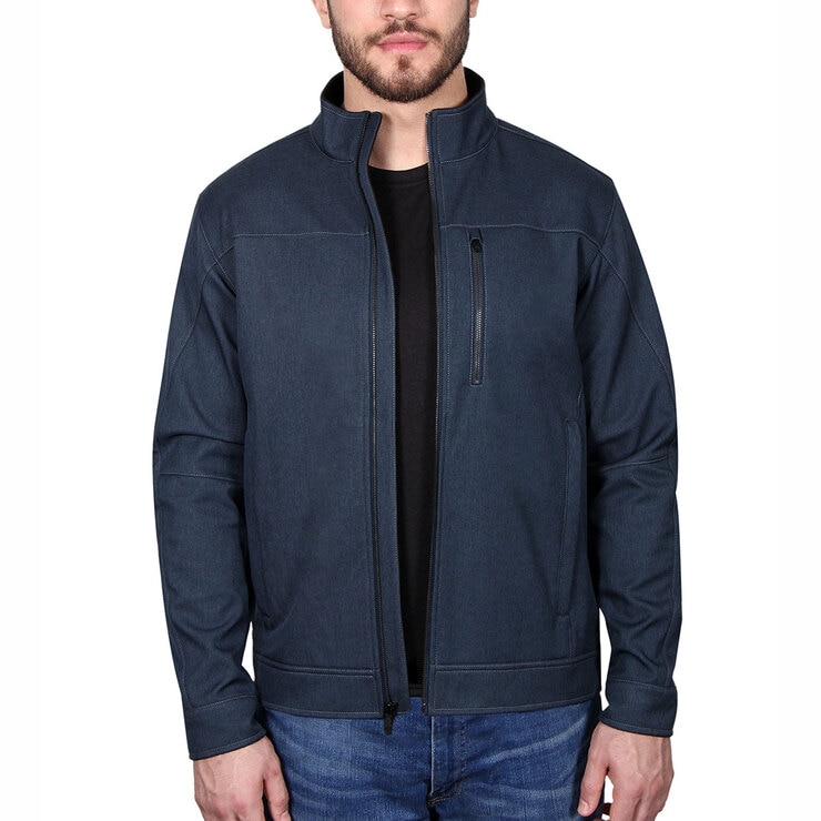 Kirkland Signature Men's Softshell Jacket in Blue | Costco UK
