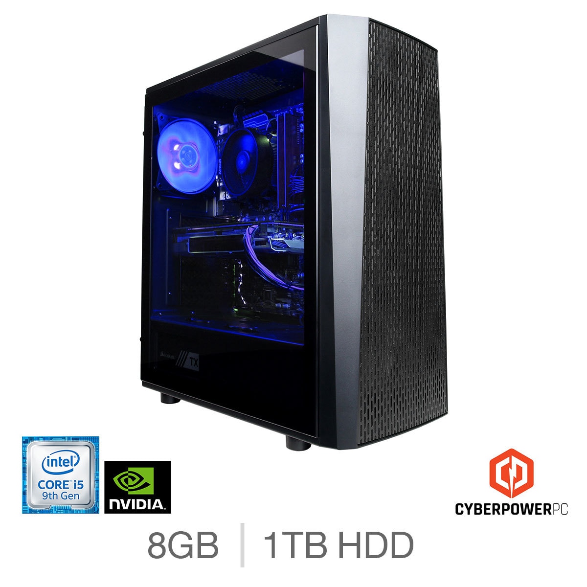 Cyberpower Intel Core i5, 8GB RAM, 1TB HDD, NVIDIA GeForce GTX 1660 ...