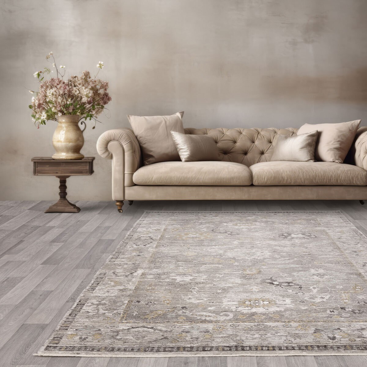 Jasper 03 Grey Rug, 160 x 240 cm | Costco UK