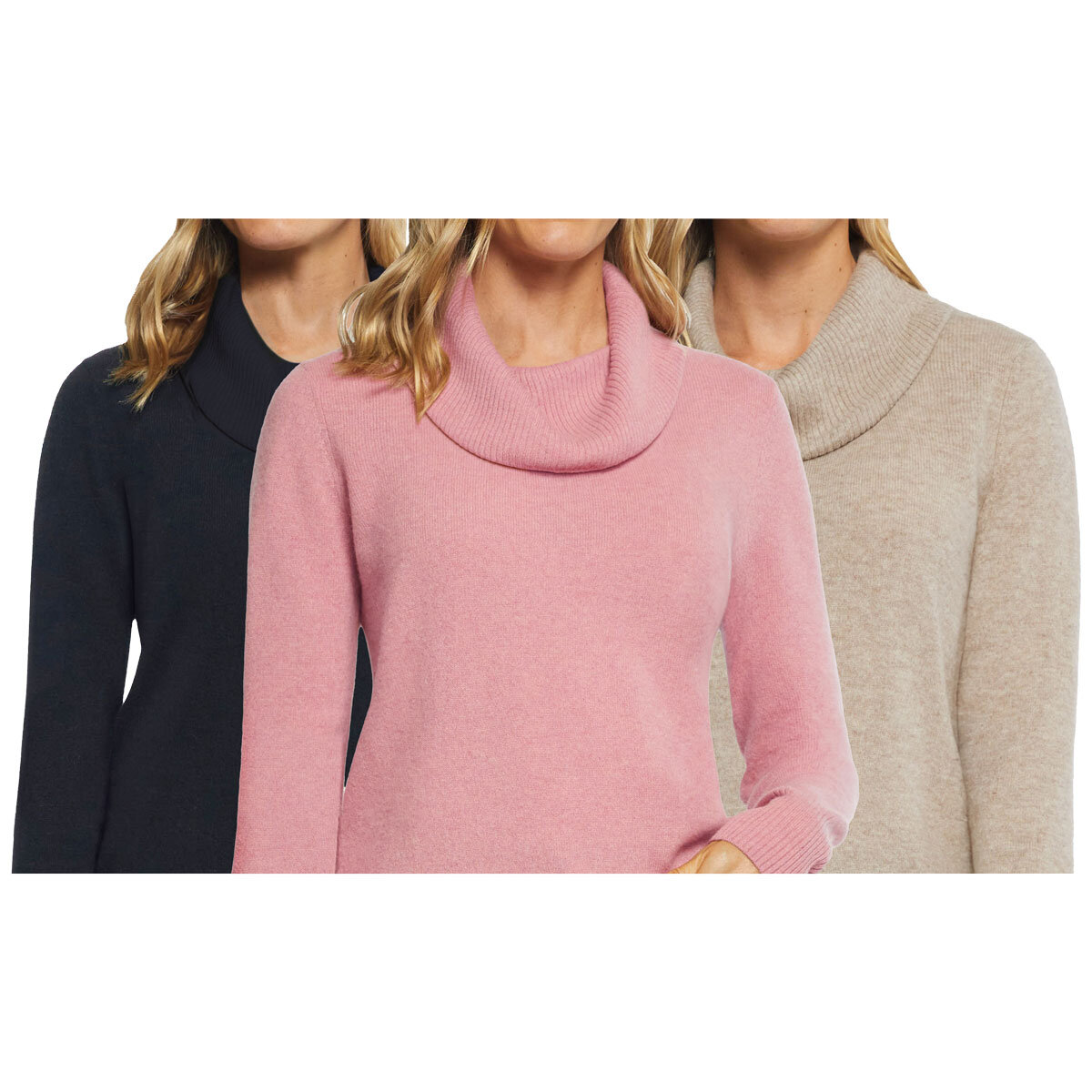 Matty M Cashmere Cowl Neck Sweater | Costco UK
