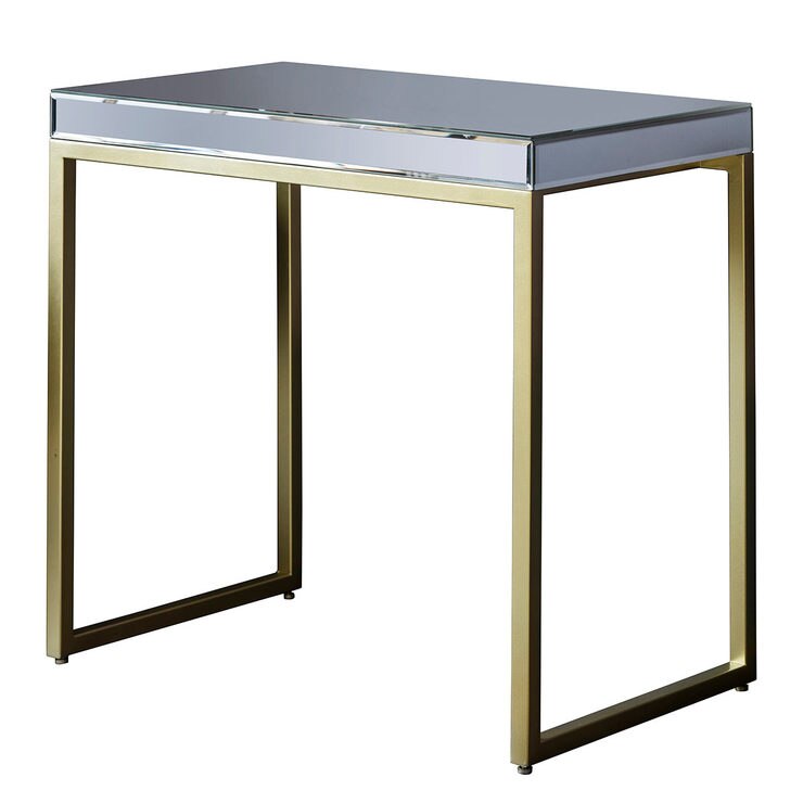 Pippard Side Table with Mirrored Top, Champagne | Costco UK