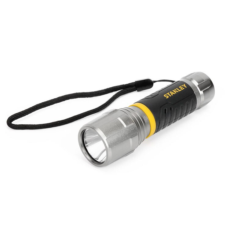 Stanley Non-Slip 250 Lumen (12.5cm) Aluminium LED Torch - Model 65393 ...