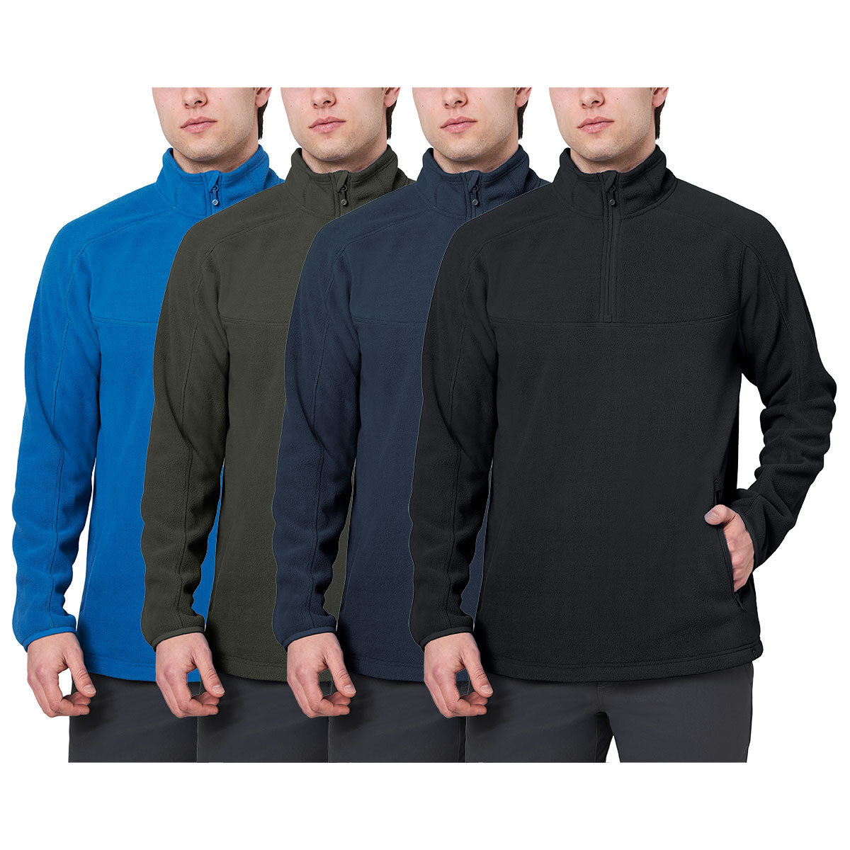 Mondetta Mens Quarter Zip Pullover in 4 Colours and 4 Sizes