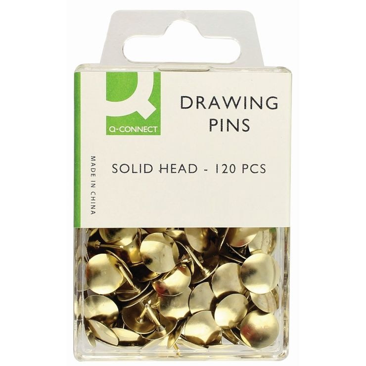 Q-Connect 120 pack of Drawing Pin Solid Head | Costco UK
