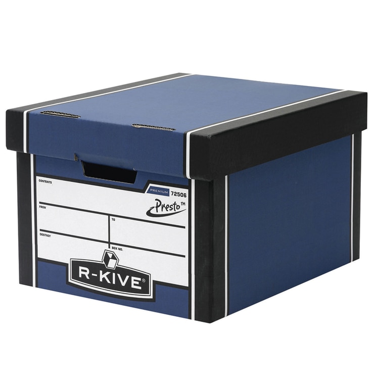 Fellowes R-Kive Premium Presto Box in Blue - Pack of 10 | Costco UK