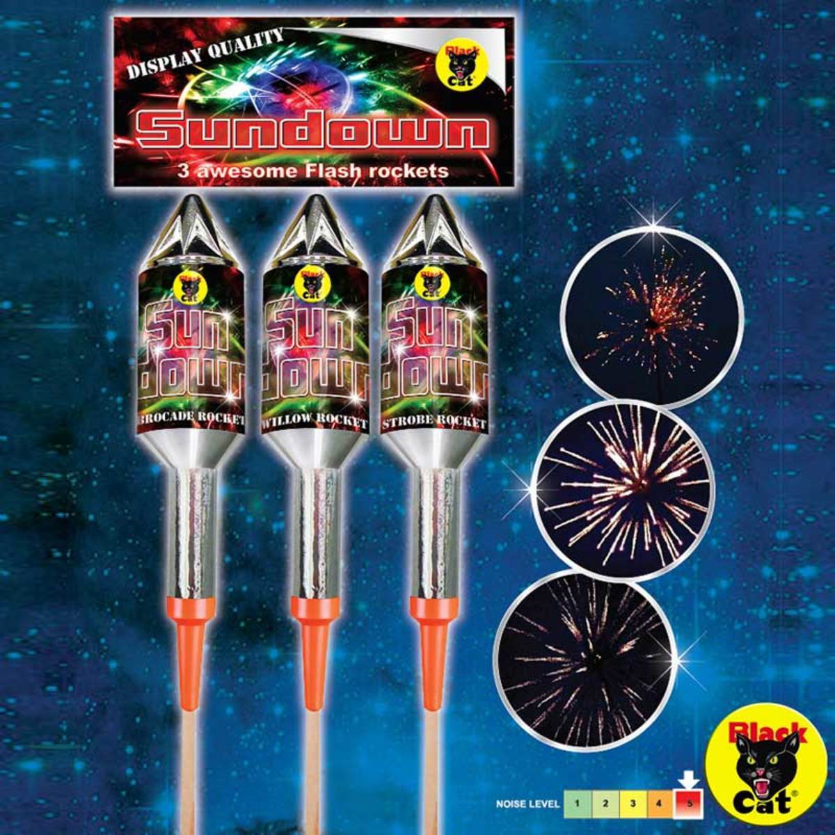 Black Cat Sundown XL Flash Rockets, 18 Pack | Costco UK