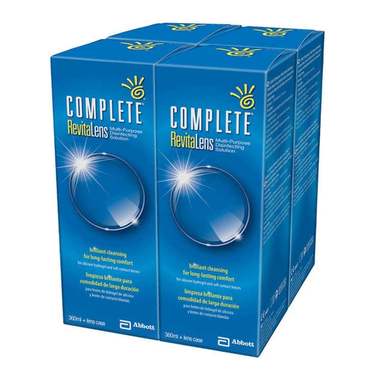 Abbott Complete RevitaLens Multi-Purpose Disinfecting Solution, 4 x ...