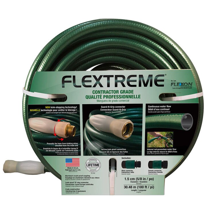 Flexon Flextreme 100ft 30 48m 6 Ply Garden Hose Costco UK