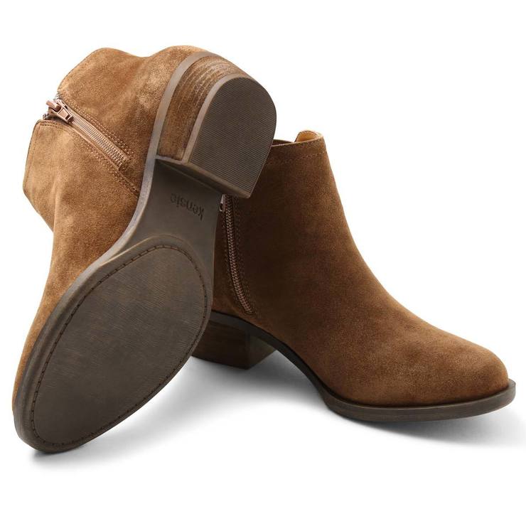 Kensie Women's Short Suede Boots in Brown, Size 6 | Costco UK