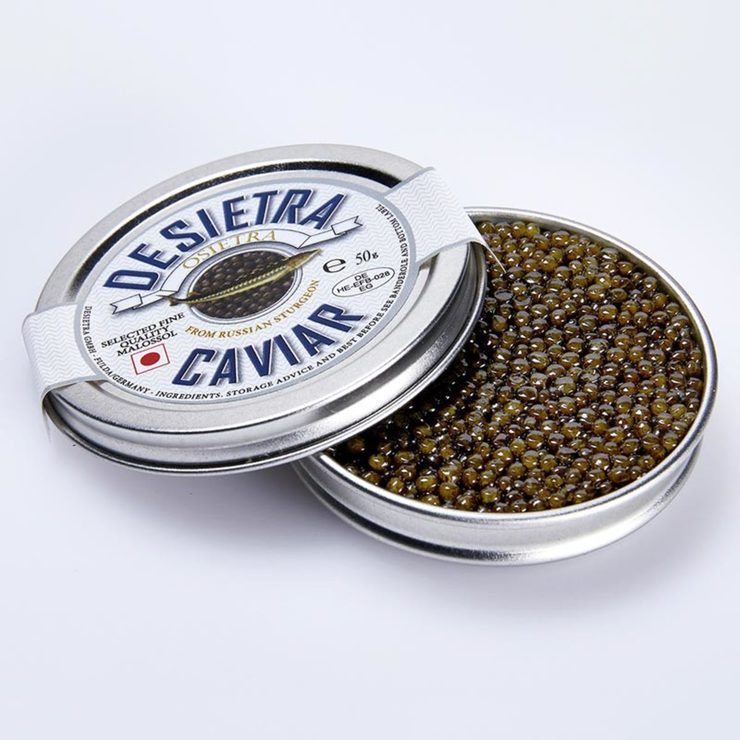Desietra Osietra Caviar from Russian Sturgeon, 50g (Serves 2-3 people ...