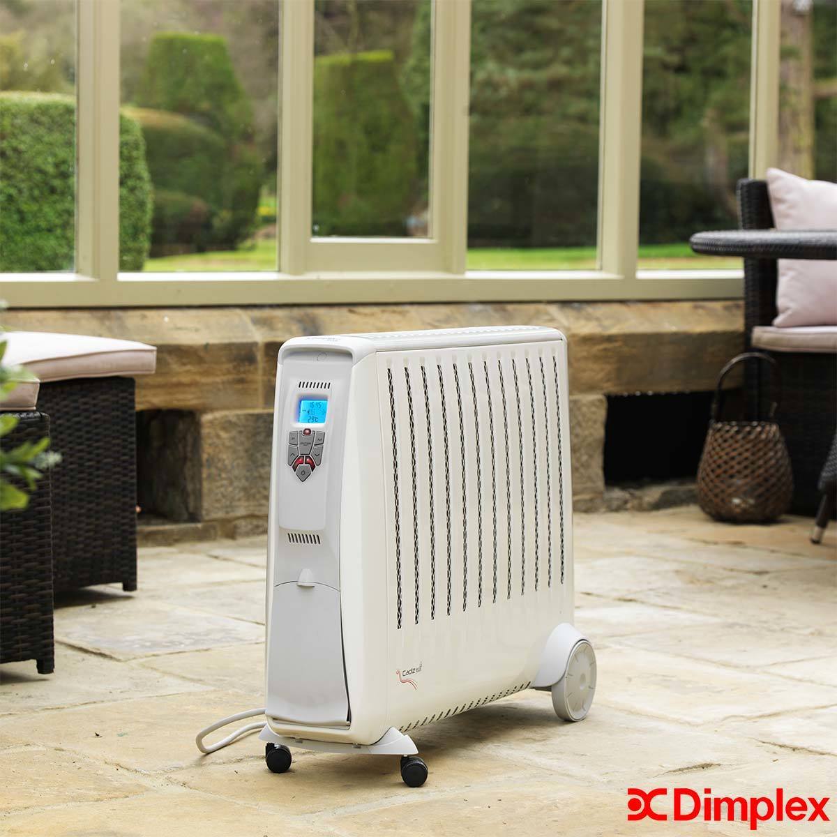 Dimplex 3kW Cadiz Eco 3kW Oil Free Radiator in White, CDE3ECC | Co...