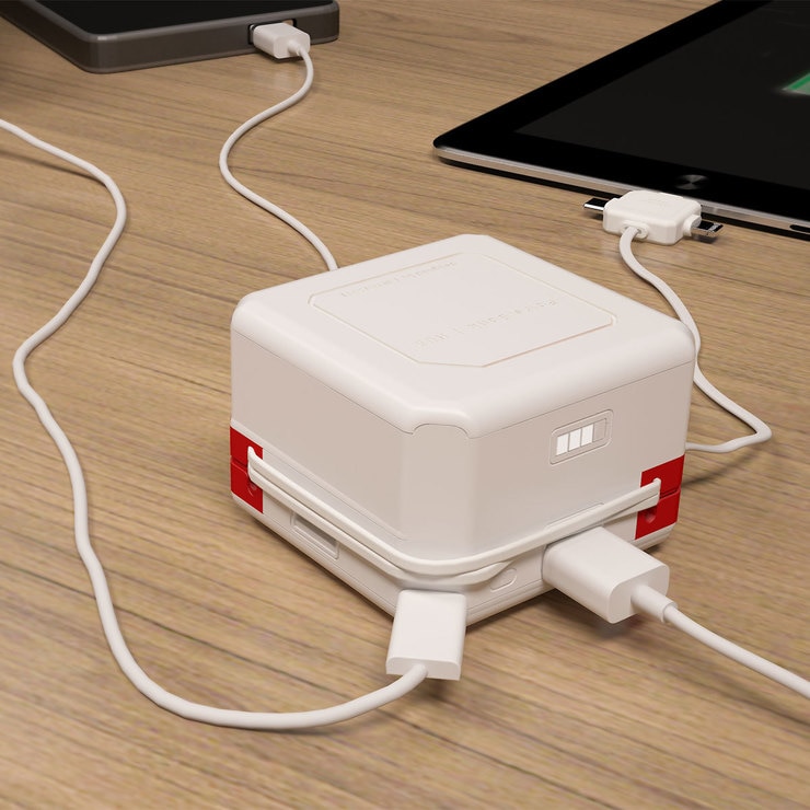 PowerCube Portable 5000mAh Power Bank with 4 USB Outlets | Costco UK