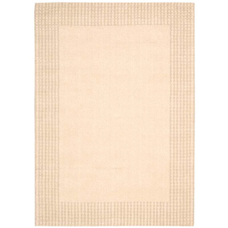 Embossed Border Rug in Cream, 226 x 160cm | Costco UK